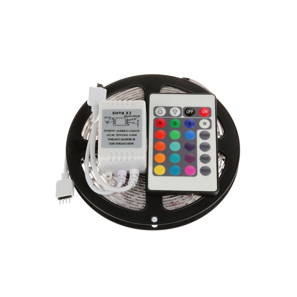 LED - SMD ROLO FITA RGB (5050) - 5 METROS (COM CONTROLE )